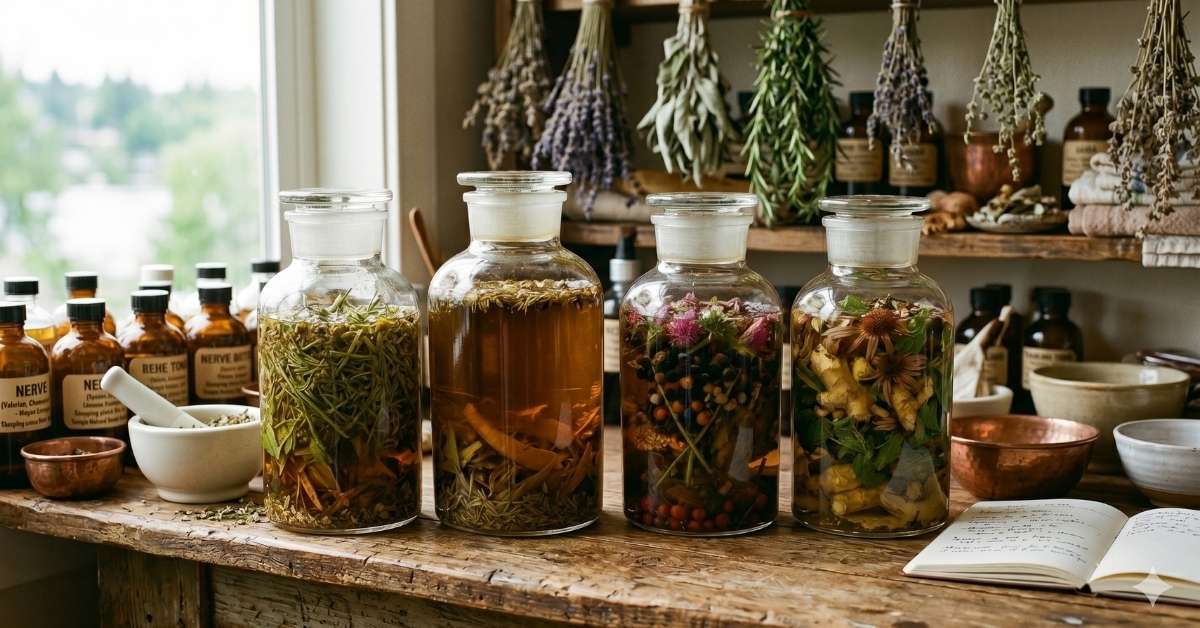 restoring inner balance with tinctures and abdominal-massage
